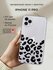 Чехол на Apple iPhone 11 Pro / Айфон 11 Про с принтом "Окрас леопарда фон черный...
