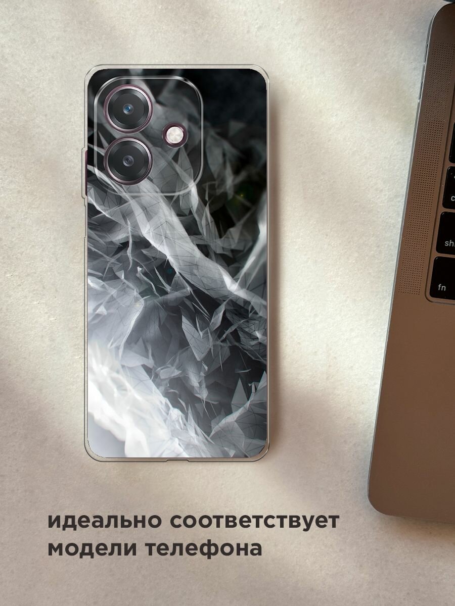 Силиконовый чехол на Oppo A3/A3x / Оппо А3/A3x с принтом "Абстракция 9" — фото 1