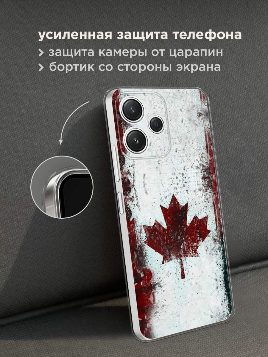 Чехол на Xiaomi Redmi 12 / Сяоми Редми 12 с принтом "Канада" — фото 1