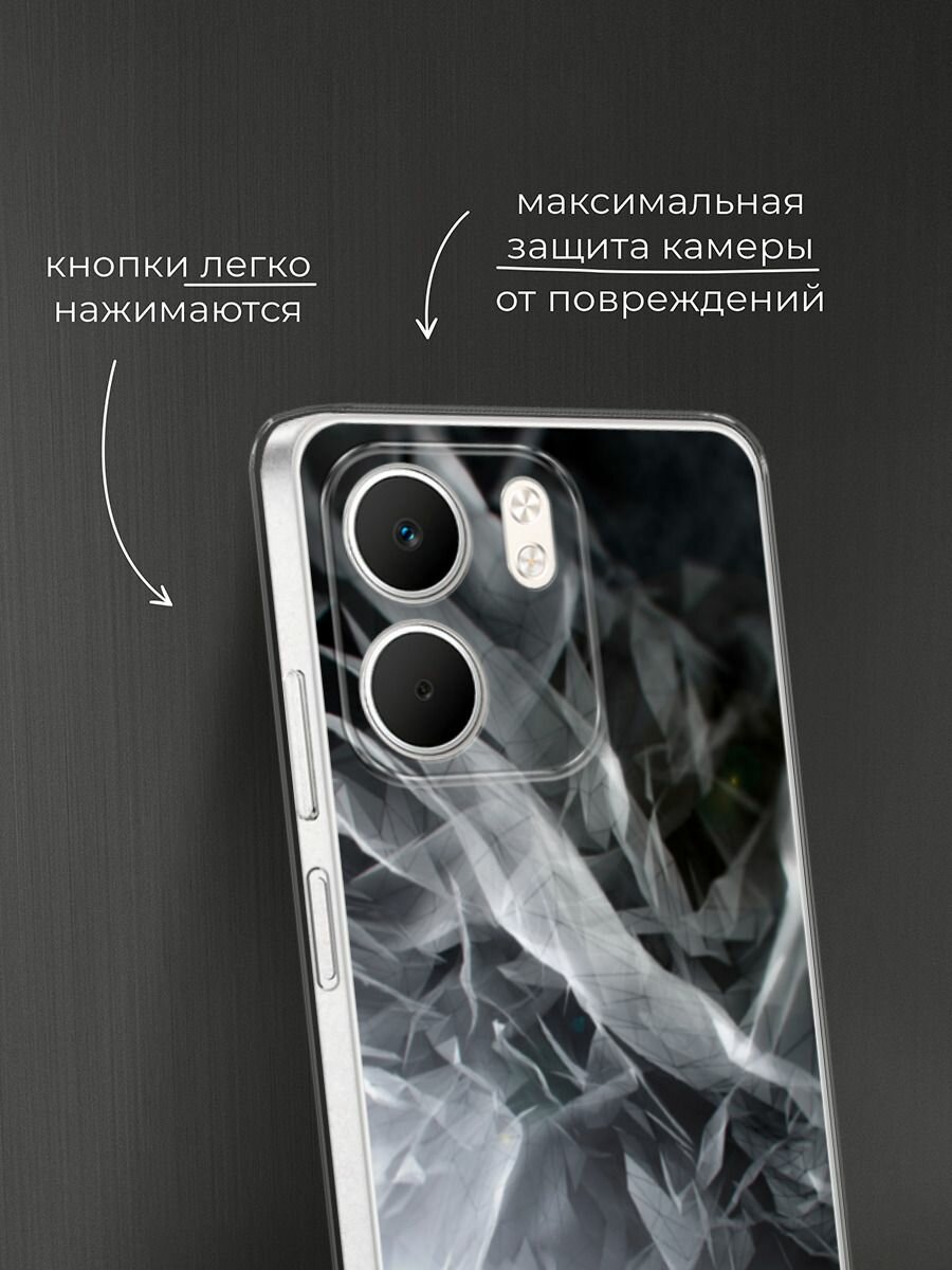 Силиконовый чехол на Oppo A5x / Оппо А5x с принтом "Абстракция 9" — фото 1