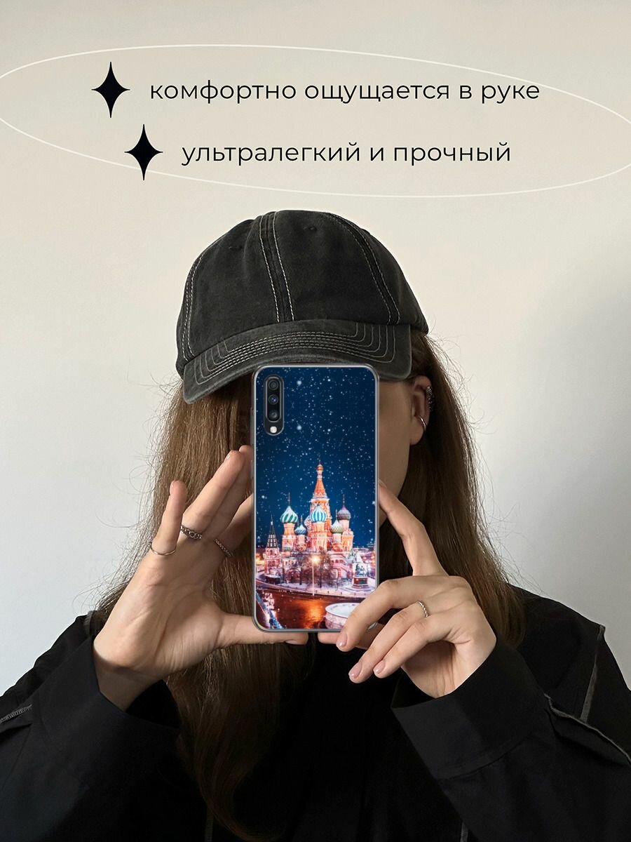 Чехол на Samsung Galaxy A70 / Самсунг Галакси А70 с принтом "Москва 1" — фото 1