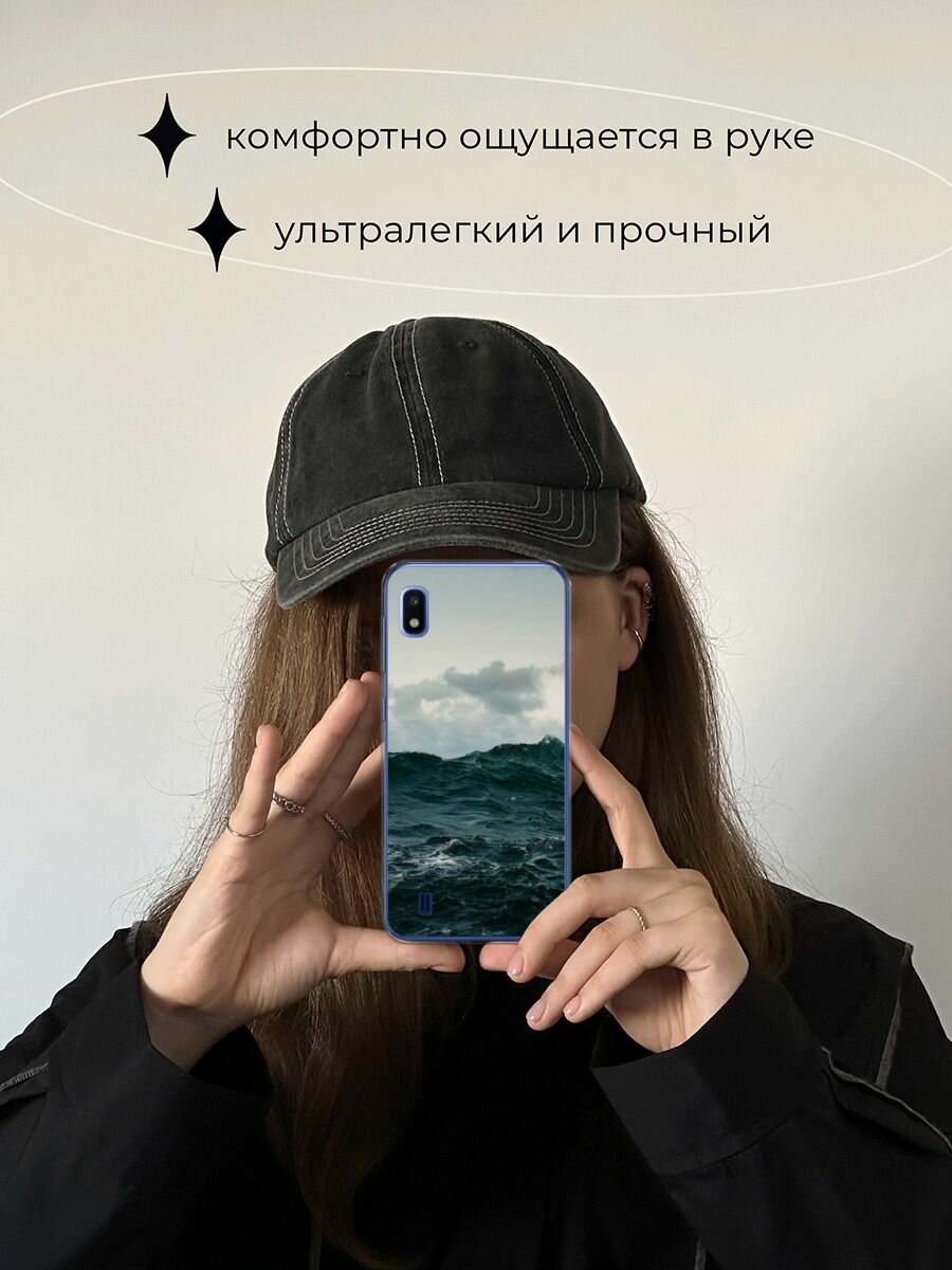 Чехол на Samsung Galaxy A10 / Самсунг Галакси А10 с принтом "Волны 11" — фото 1