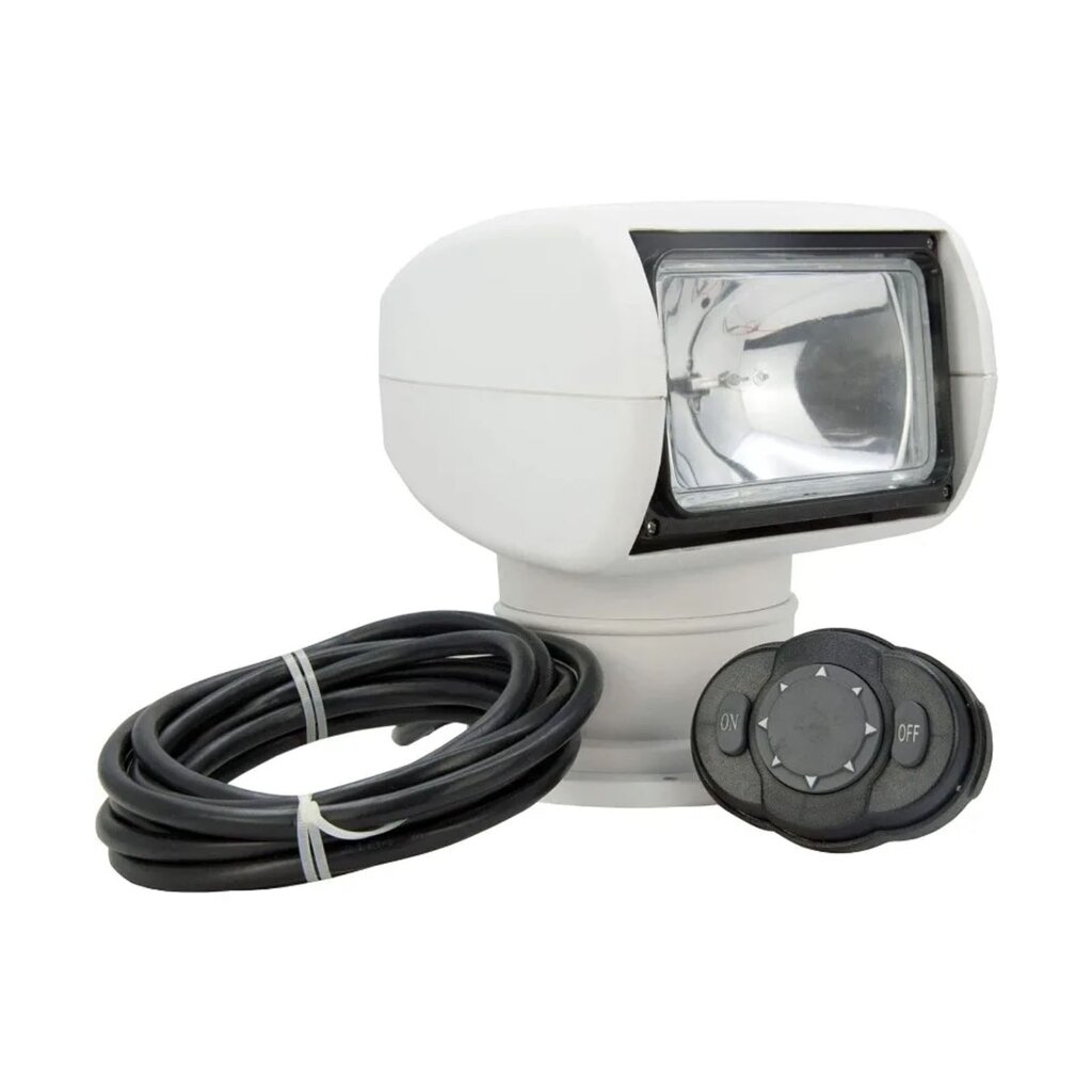 Морской галогенный прожектор с дистанционным управлением 12 В 24 В для лодок с поворотом на 360 °