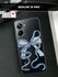 Чехол на Realme 10 Pro / Реалми 10 Про с принтом "Полосатый голубой бант 2"