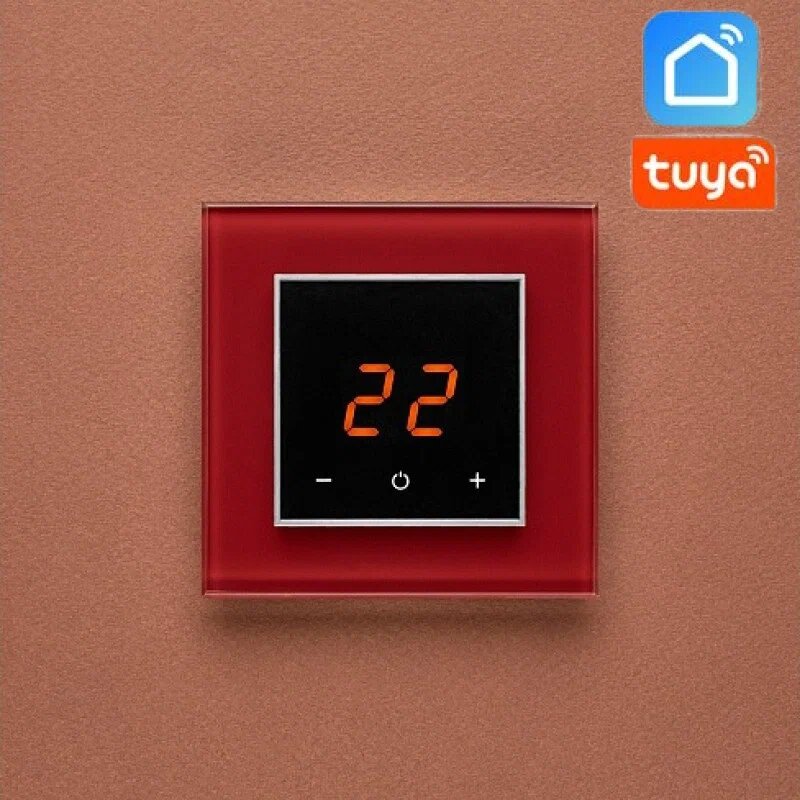 Терморегулятор Aura ORTO 3004 Red Dark (темный красный) сенсорное управление