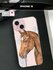 Чехол на Apple iPhone 15 / Айфон 15 с принтом "Конь и снежинки"