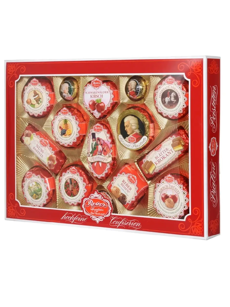 Набор конфет Reber Mozart (Ребер Моцарт), в Новогодней Упаковке, 525 г