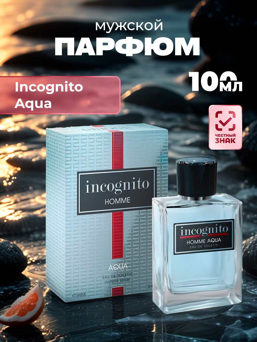 Туалетная вода мужская Art Parfum Incognito Homme Aqua 100мл