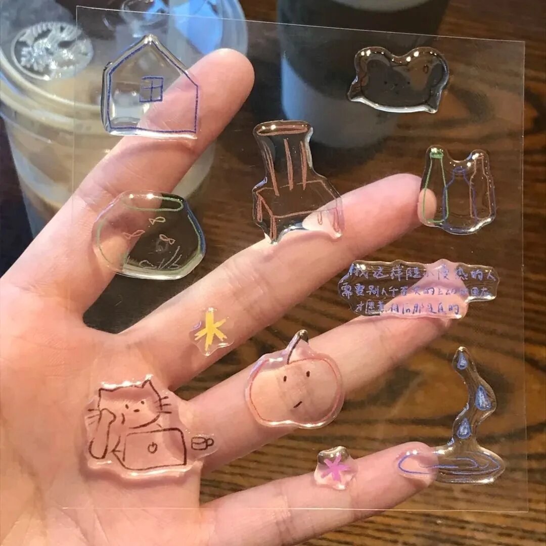 Kawaii 3D наклейки из смолы с клубникой и помидорами 4