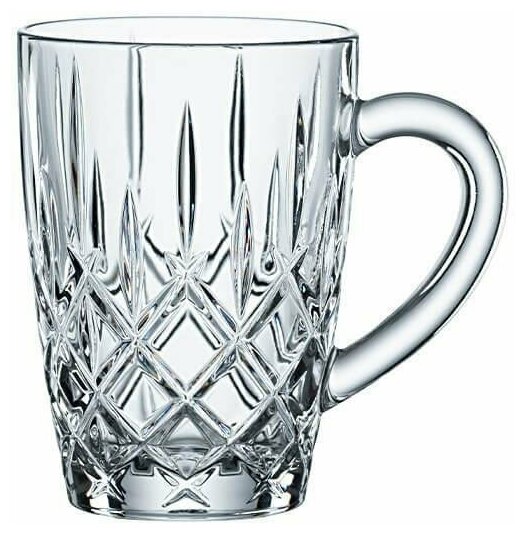 Хрустальная кружка Noblesse из Германии 350 мл для чая и напитков, прозрачная, машинное изготовление
