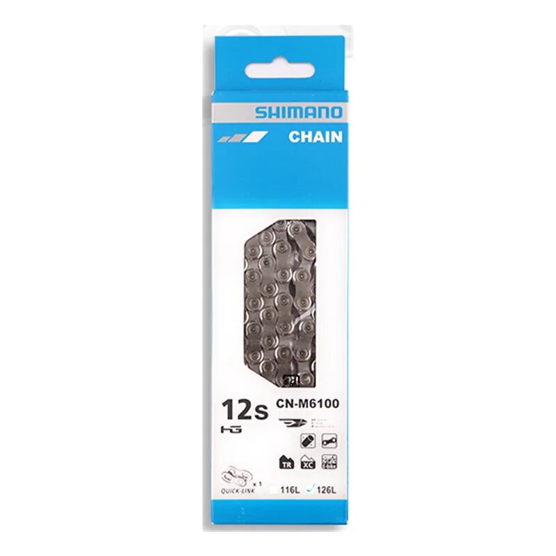 Цепи Shimano для велосипедов HG40/HG53/HG54/HG701/HG901/M8100/M6100/HG601 CN-M6100 12S 126L