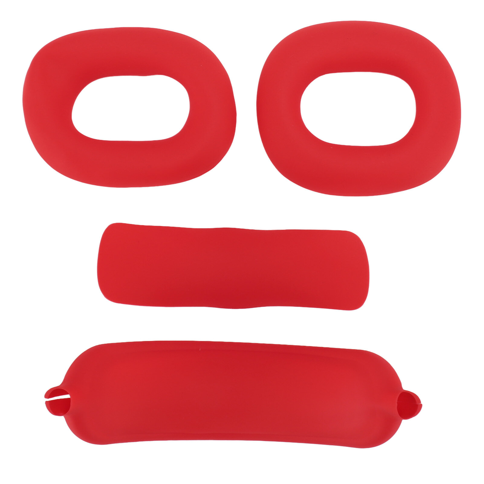 Чехол-накладка силиконовый на амбушюры и оголовье для наушников IOS, красный