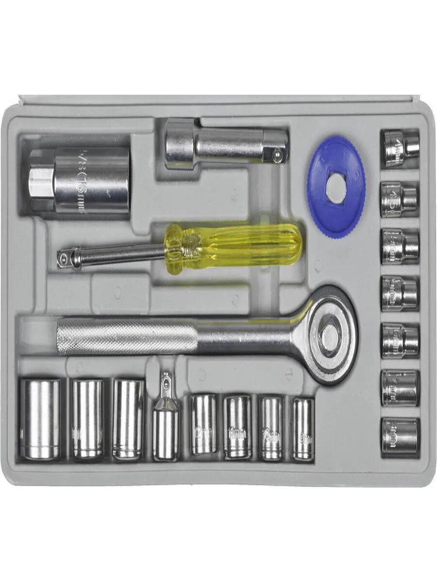 20 предм, (3/8″,+ 1/4″), универсальный набор инструмента