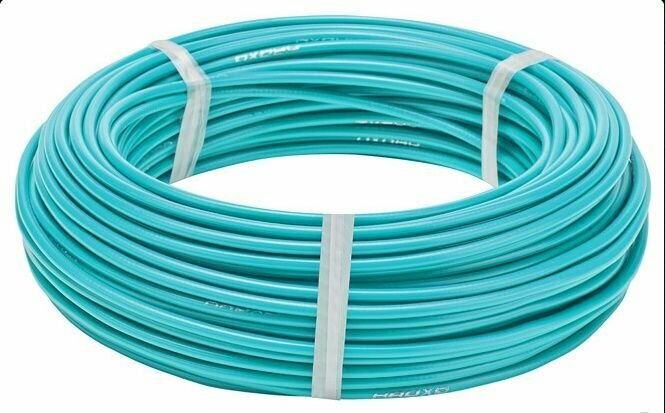 Оплетка троса тормоза вело 4,9мм (метражом) "стелс" голубая