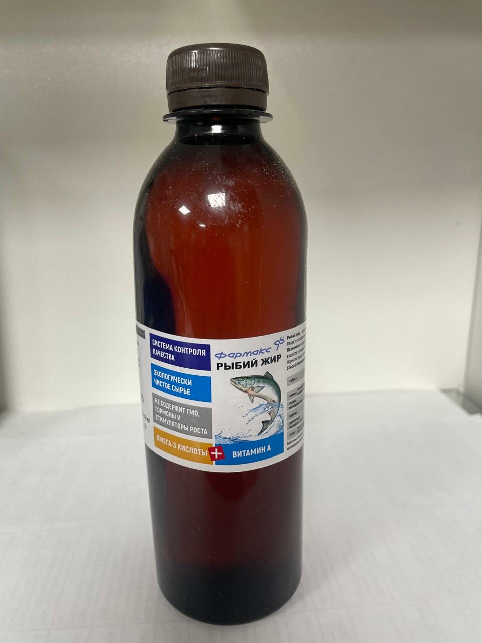 Кормовая добавка Фармакс "Рыбий жир"природный источник Омега-3 кислот и витамина А, для животных, 330 мл