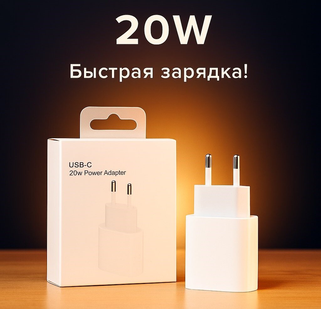 Блок питания Type C / Быстрая зарядка Type C, зарядка для айфона / зарядка для самсунга / зарядка для андроида