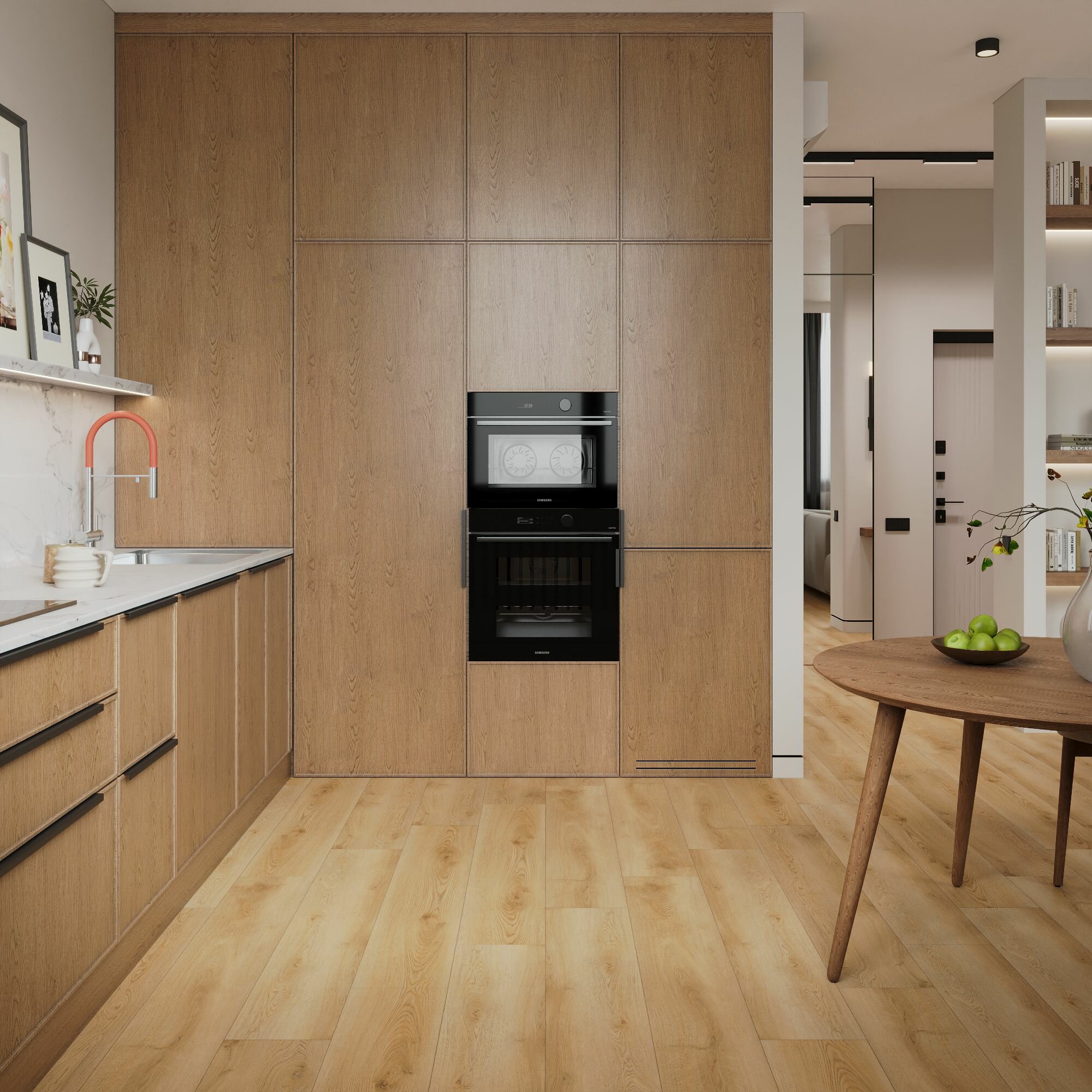 Кварц виниловый ламинат Floorwood Uantroo 0,5 защ. слой 5 мм толщина c подложкой Дуб Суттер (2,23 кв. м)