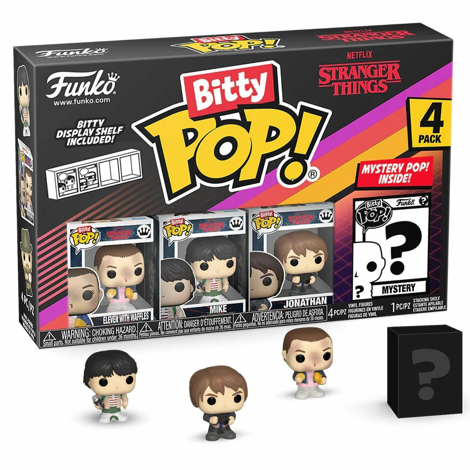 Фигурка Funko Bitty POP! Stranger Things: Eleven+Mike+Jonathan+Mystery (1 of 4) 4PK