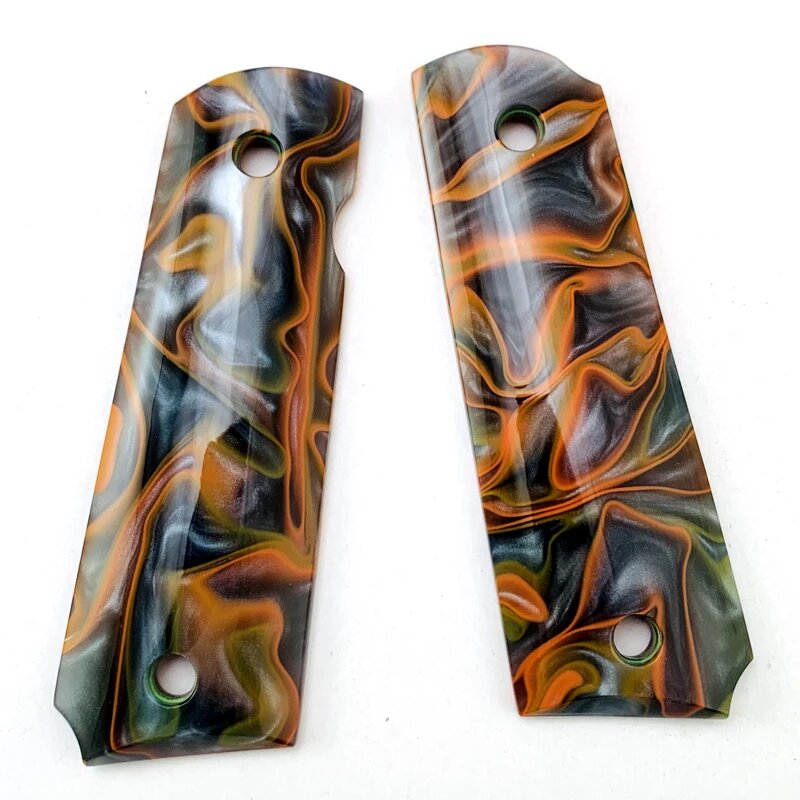 2 шт, 1911 ручки, акриловая нашивка на ручку, пользовательские нескользящие весы, нашивки для ручек с ЧПУ 1911