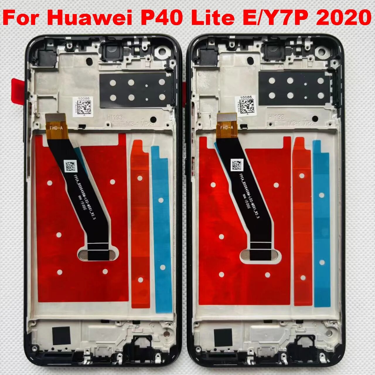 6,39 "высокая яркость для Huawei P40 Lite E Y7P 2020 p40 lite E/honor 9C ЖК-дисплей с цифровым преобразователем сенсорного экрана в сборе с рамкой blue with frame