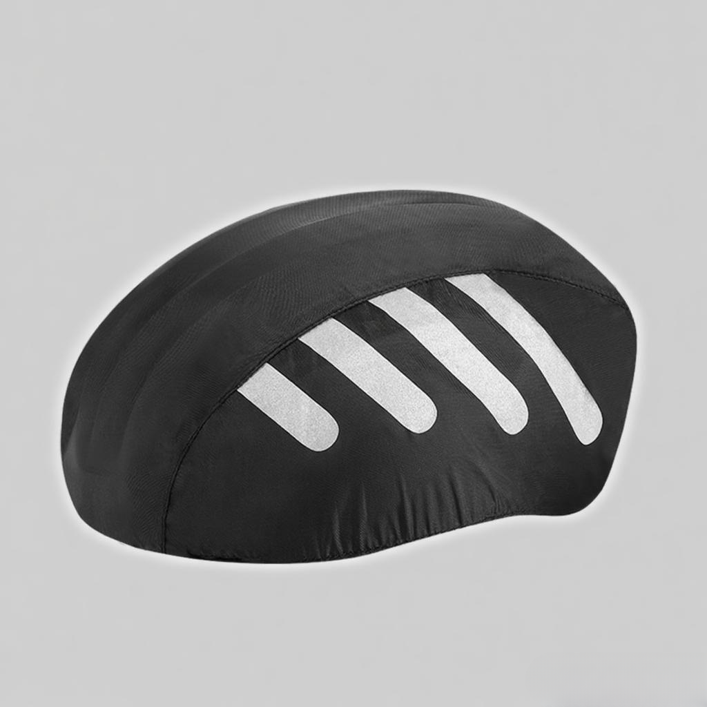 Чехол для велосипедного шлема от дождя, рефлексивный, для дорожных велосипедов, водонепроницаемый, с шнурком для регулировки, черный, желтый, материал ПВХ, размер упаковки 300*230*2мм, вес упаковки 42г, количество 1 штука