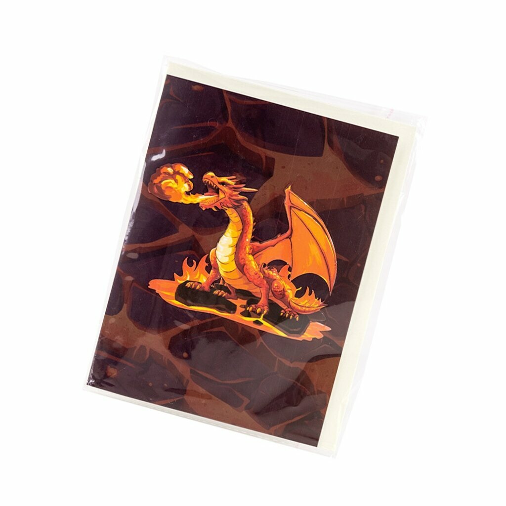 Ручная работа 3D открытка с выскакивающим вулканическим драконом, бумажная текстура подходит для дней рождения, праздников и различных мероприятий
