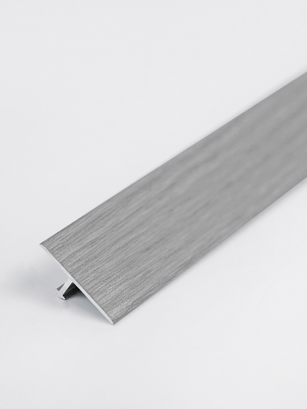 Порожек для напольного покрытия Т-образный разносторонний 23 мм, длина 0,9 м, Русский профиль алюминиевый, ламинация дуб скандинавский