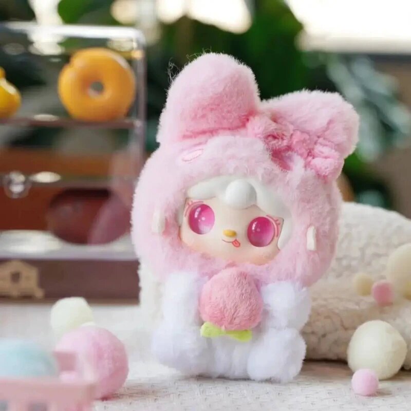 MINISO Yooki V10 Goumet Restaurant Фигурки Peach-alred Rabbit