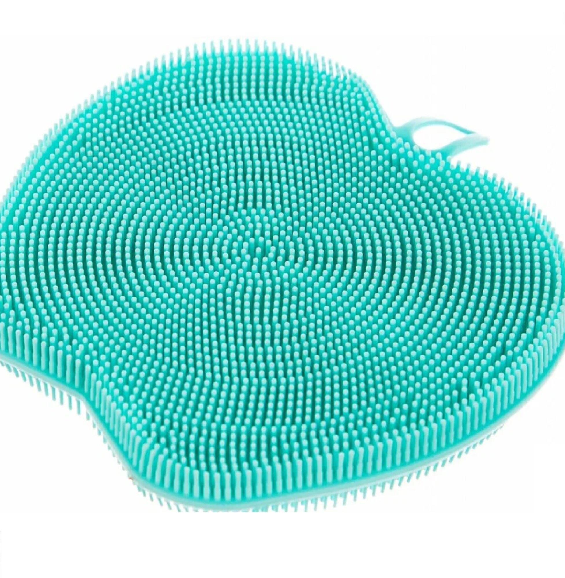 Губка для посуды You'll Love "Яблоко", силикон, зелёная, 12x10.5x1.5 см 73830