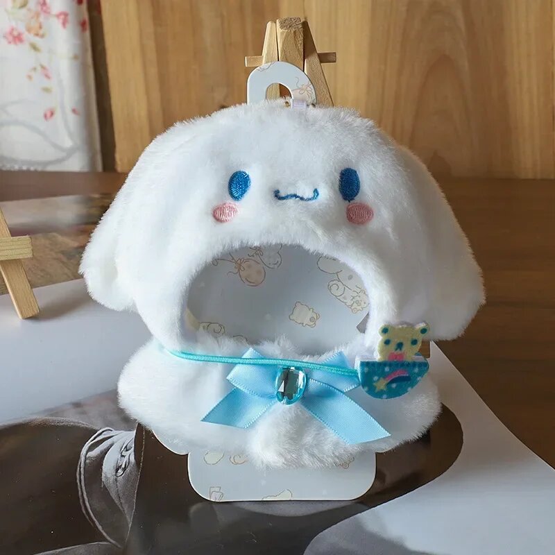 15 см Sanrios милая плюшевая кукольная одежда брелок аниме фигурка Hellokittys Kuromi MyMelody кукла одежда сумка для одежды аксессуары