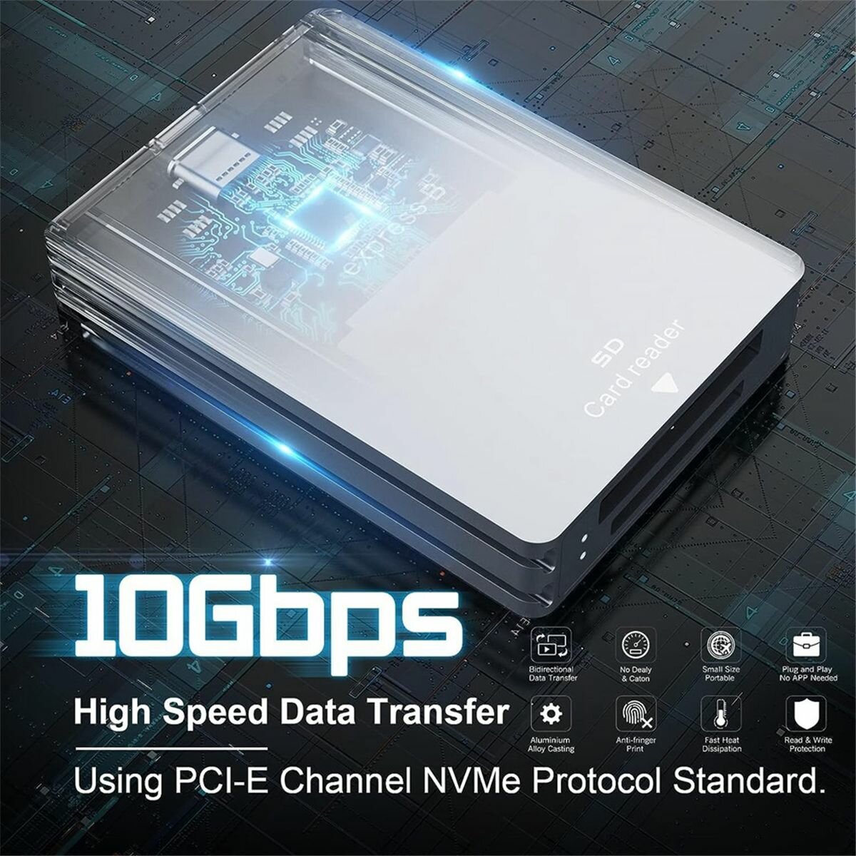 В 1 CFexpress Type B SD Card Reader CFexpress Reader USB3.2 10 Гбит/с — фото 1