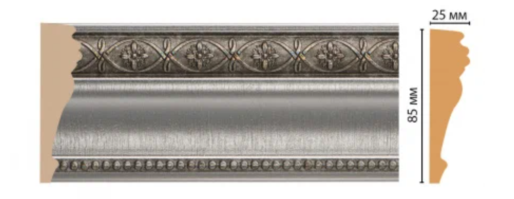 Молдинг Decomaster 152-55ДМ В85хШ25хД2400 мм / Декомастер.