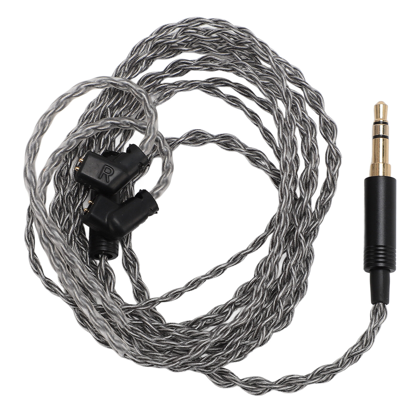 Кабель 3,5 мм , 2x0,78 мм, посеребренная медь, для QDC, KZ, UE, TRN