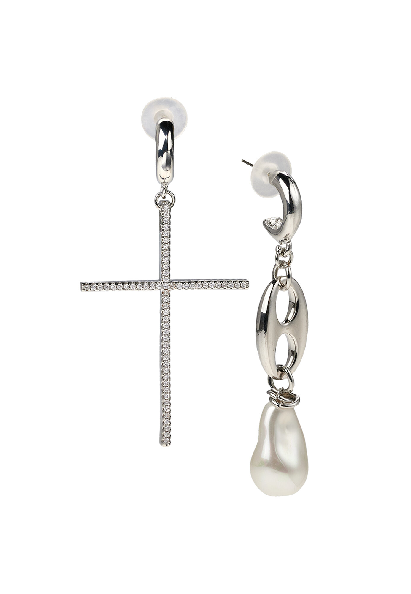 Серьги конго, циркон