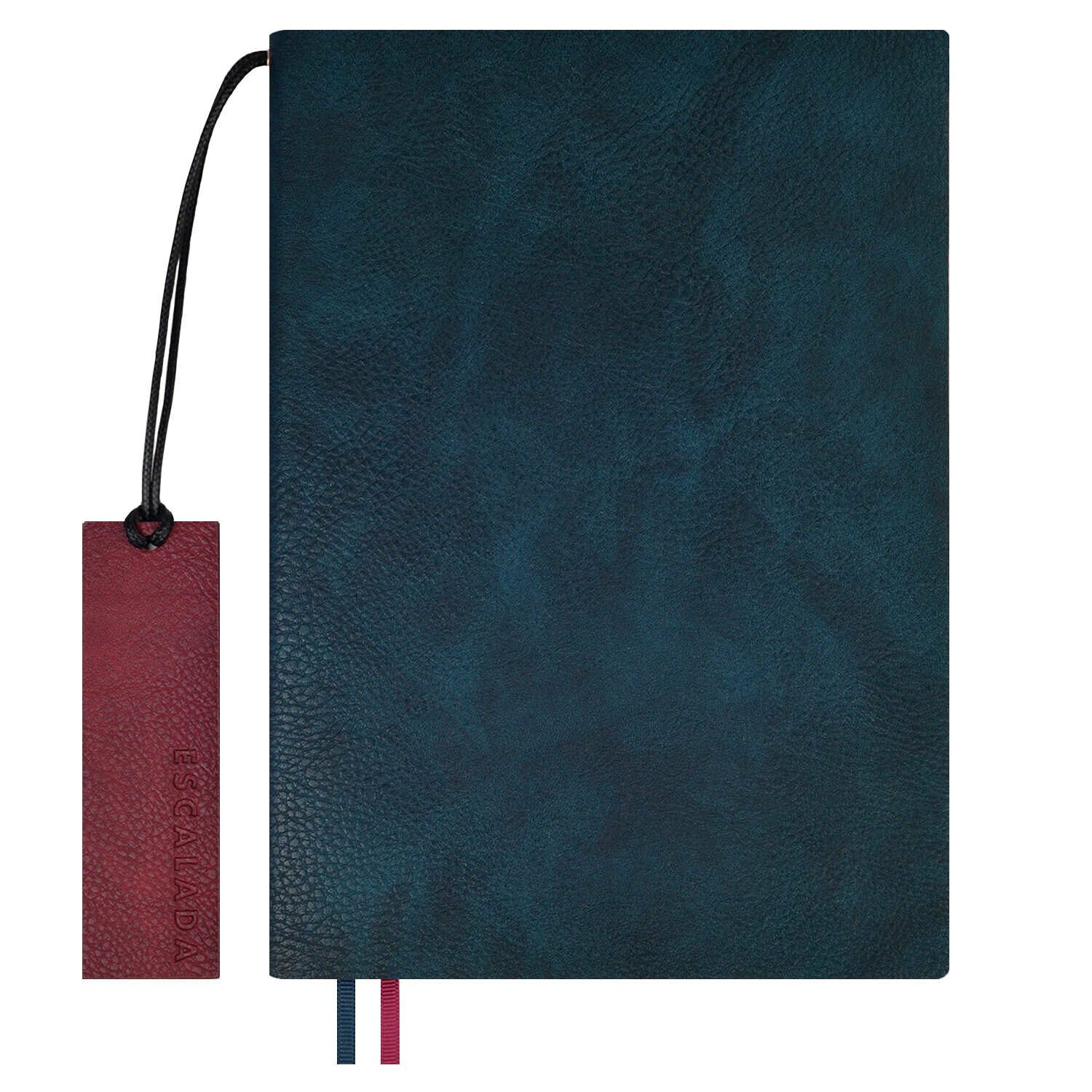 Ежедневник недат. А5+ 160л 175x245 "Шеврет" зеленый, иск. кожа, мягкий переплет, блинт. тиснение, офсет, ляссе.