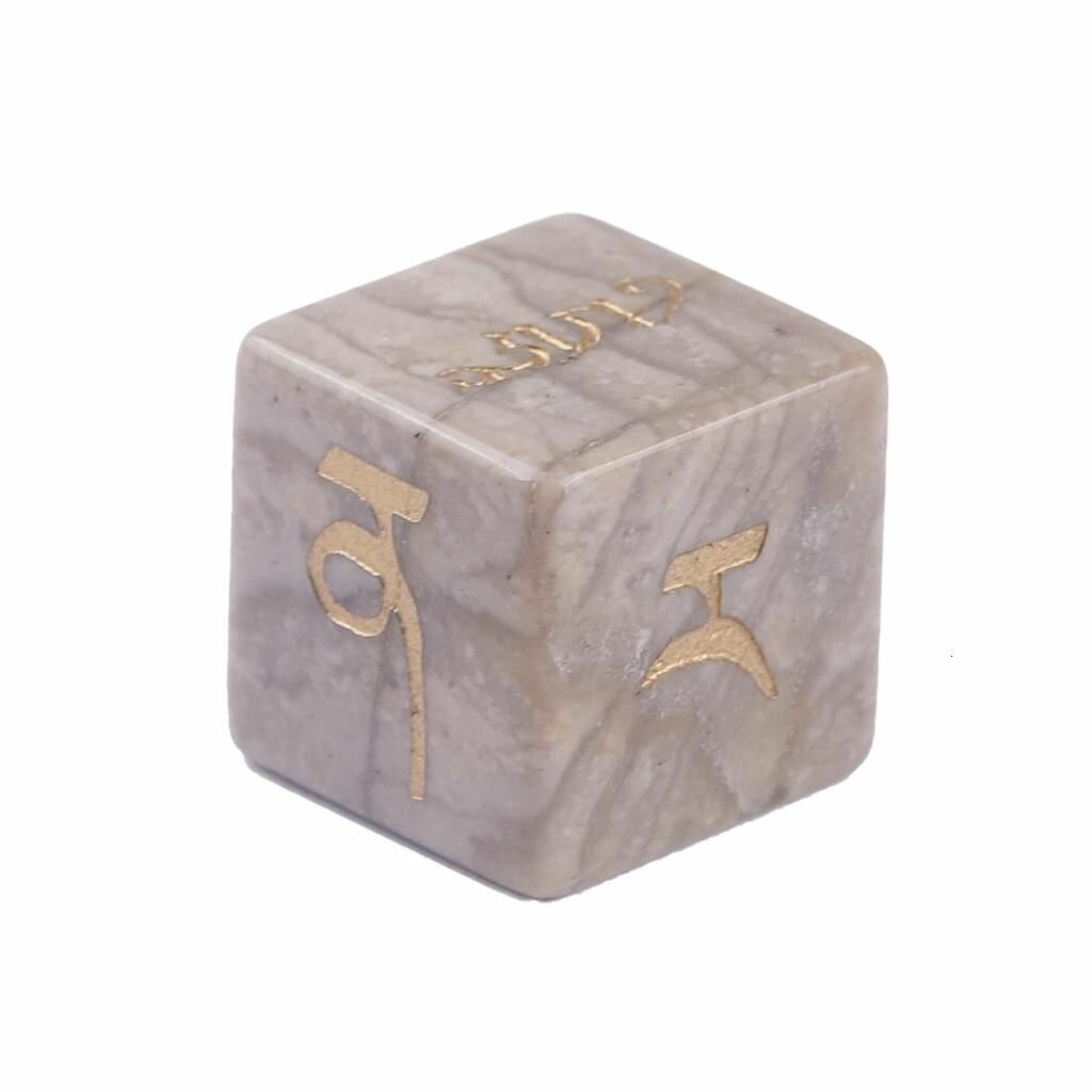 6-гранные кубики из натурального хрусталя для настольных игр и обучения счету, - Морской камень