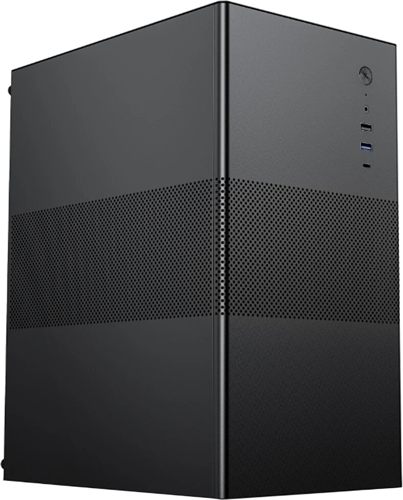 Корпус компьютерный ACD Coffer 109B *m*ATX, Type-C + USB3.0 + USB ports + HD audio combo, Mesh, черный.