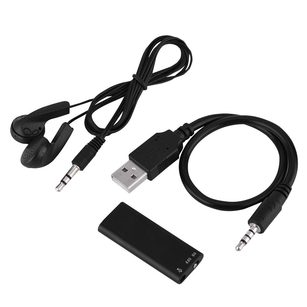 8 ГБ памяти голосовой регистратор 192 кбит / с шумоподавления 15-часовой записи мини-рекордер аудио