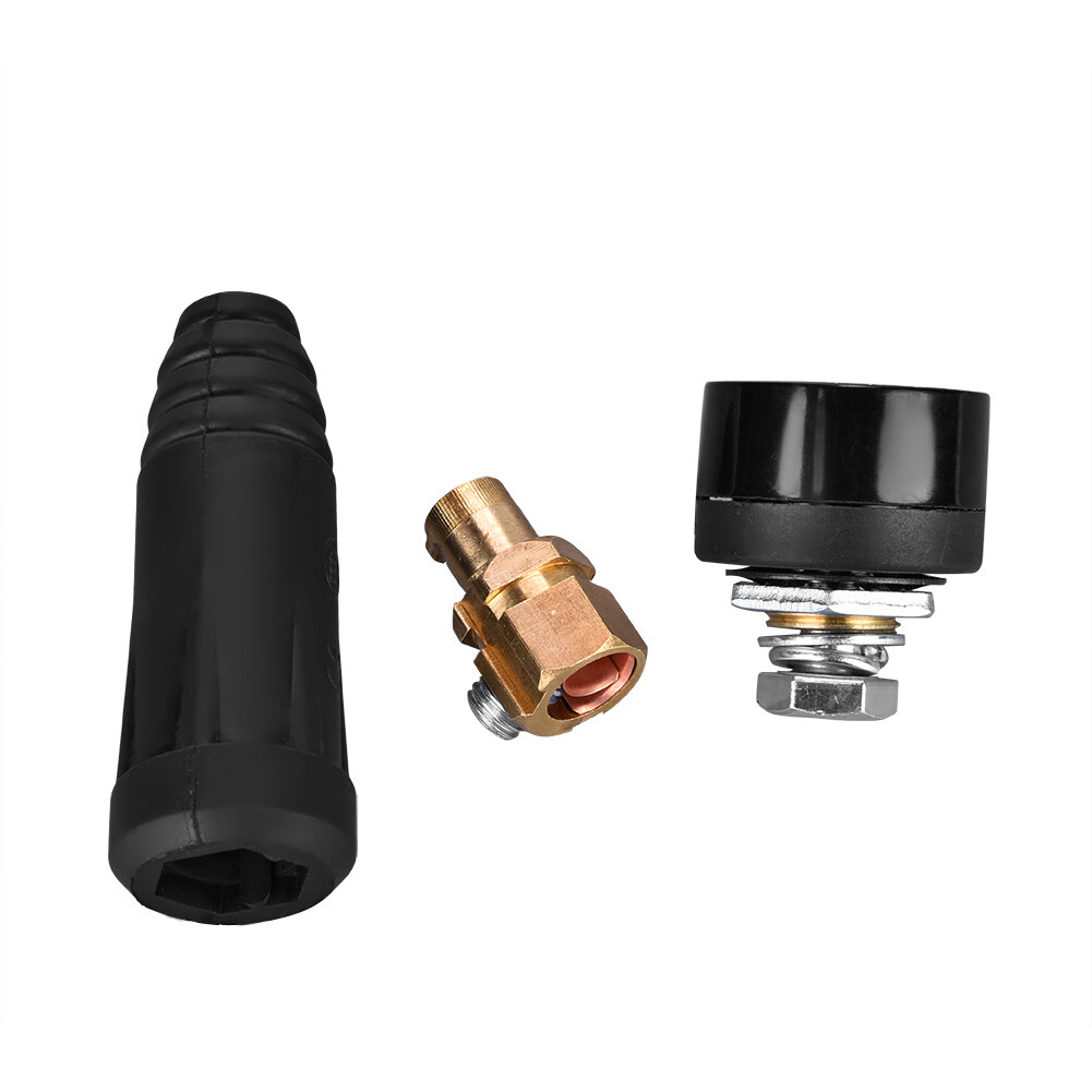 1 шт. DKJ35-50 черный быстроразъемный адаптер для сварочного кабеля европейского типа