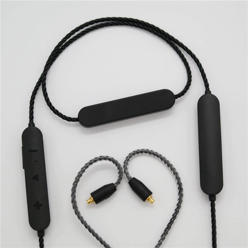 Черный плетеный Bluetooth-кабель с двойными батареями для длительного беспроводного использования, идеально подходит