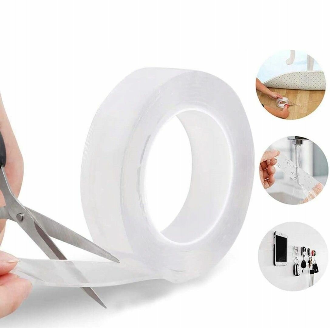 Клейкая двусторонняя лента, нано скотч