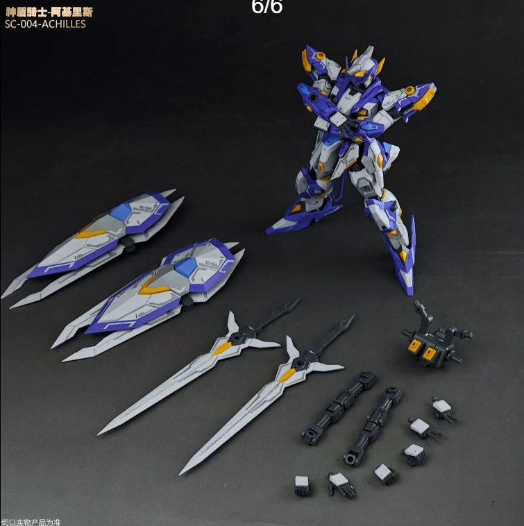 SNAA Модель 1/144 Круглый стол Рыцари серии Щит Рыцарь Ахиллес собранная модель