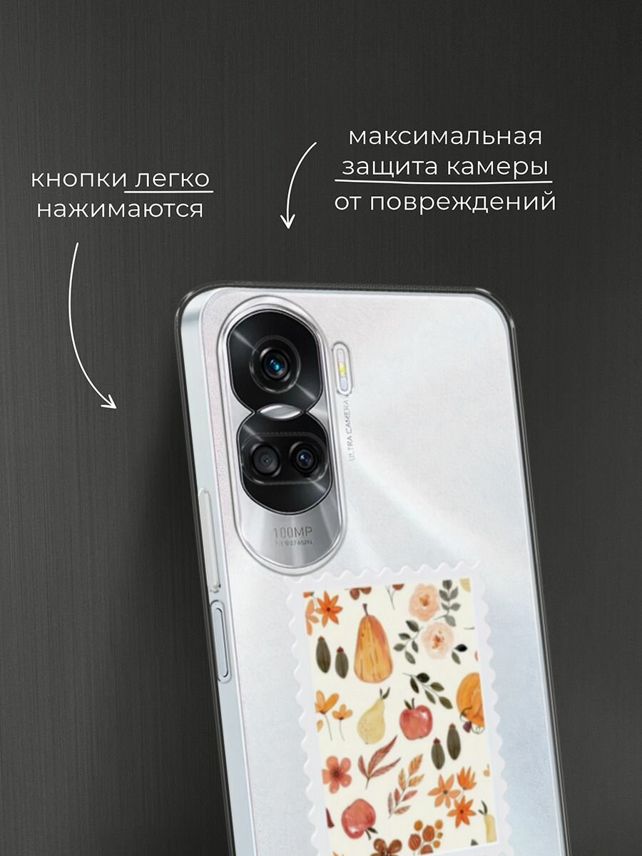 Чехол на Honor 90 Lite / Хонор 90 Лайт с принтом Уютный сезон — фото 1