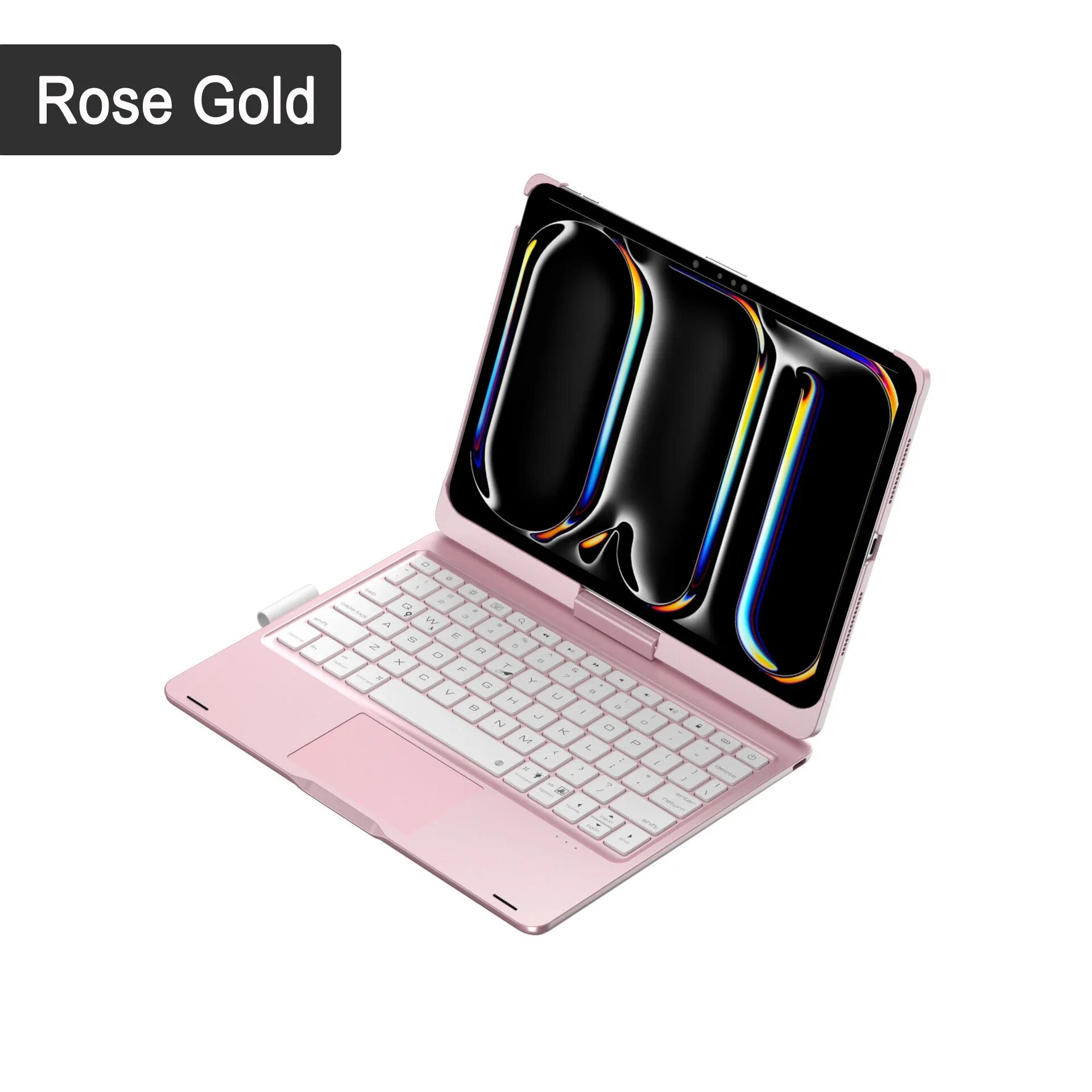 Чехол с клавиатурой PMFVSKN для iPad For iPad Air 4 Air 5, Rose Gold, Русский