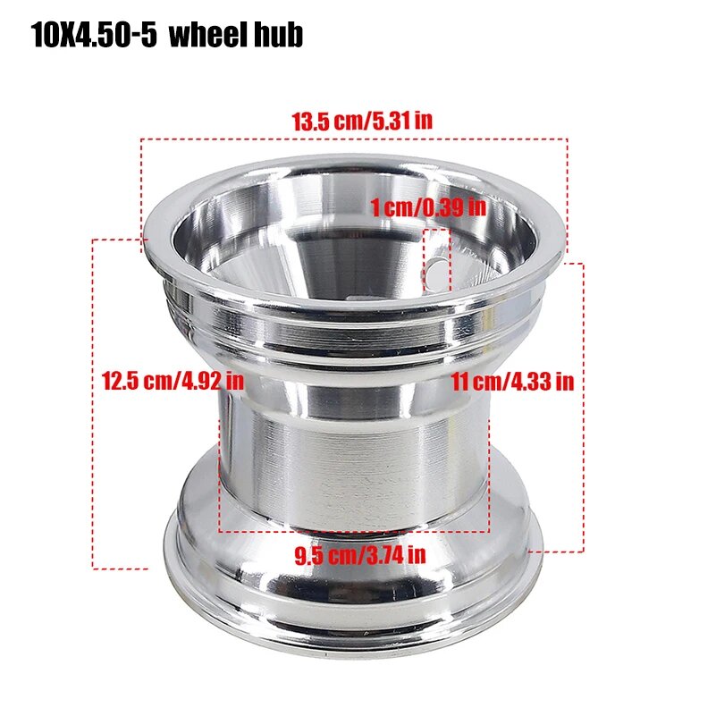 Карта 10x4,50-5 125 мм передняя или 11x7,10-5 180 мм ступица заднего колеса 10x4.50-5 front hub