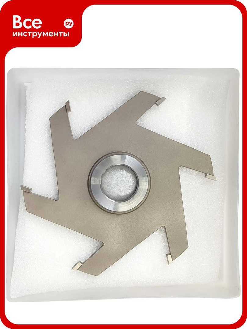 Пазовая насадная фреза Белмаш RF0046T с фиксированным хвостовиком, без подшипников, для обработки пазов в древесине