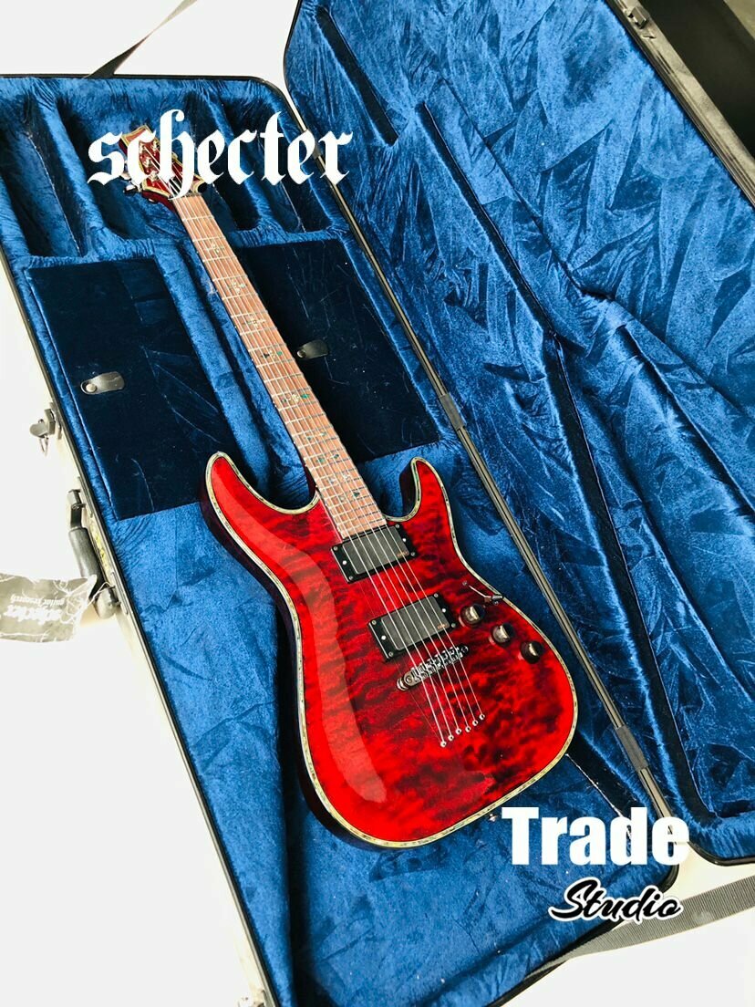 Schecter Hellraiser C1/C7 Blackjack Banshee электрогитара, произведена в Южной Корее