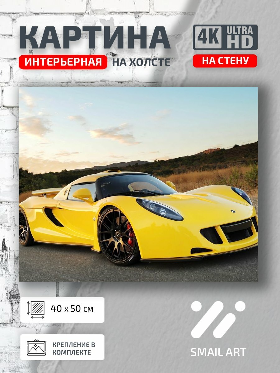 Картина на холсте интерьерная 40 на 50 на стену Автомобиль Car для кабинета авто дизайн