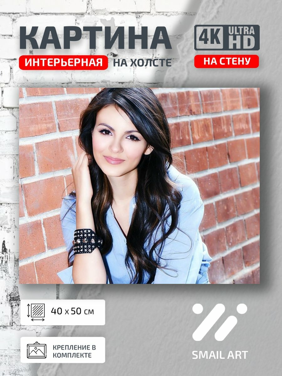 Картина на холсте интерьерная 40 на 50 на стену Кирпичи Portrait для спальни портрет декор