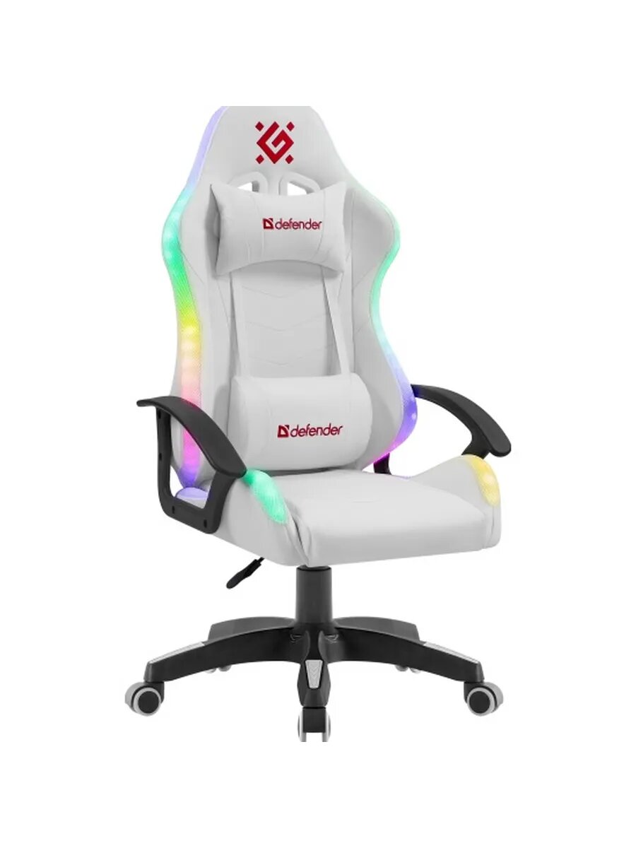 Кресло компьютерное Factor X RGB, Белый, класс 2, PU